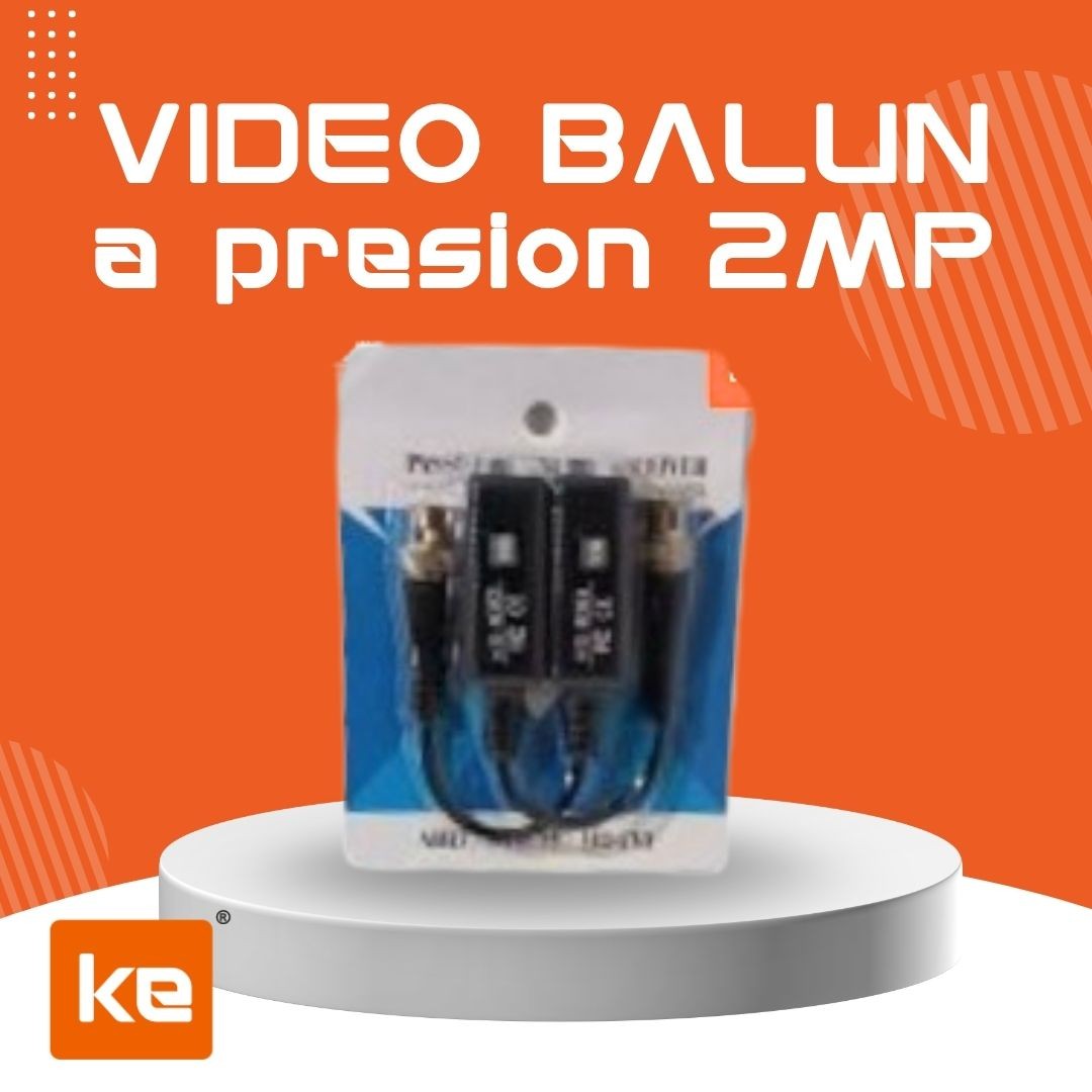 VIDEO BALUN A PRESION 2MEGAPIXELES KE100, MIOKEE en Colombia desde $0