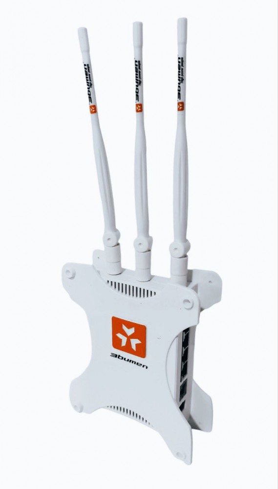 Router Wifi Repetidor 3 antenas 3bumen Rompemuros Alta Potencia 1000mw ...