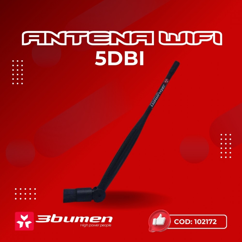 ANTENA WIFI 5DBI ROMPEMUROS, 3BUMEN en Colombia desde $0
