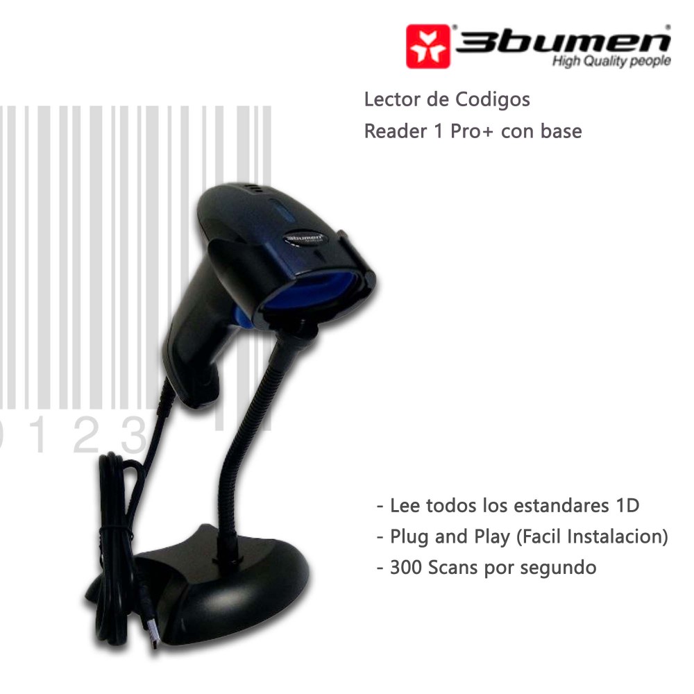 ESCANER MODEL: READER 1PRO+ CON BASE, 3BUMEN en Colombia desde $147.900