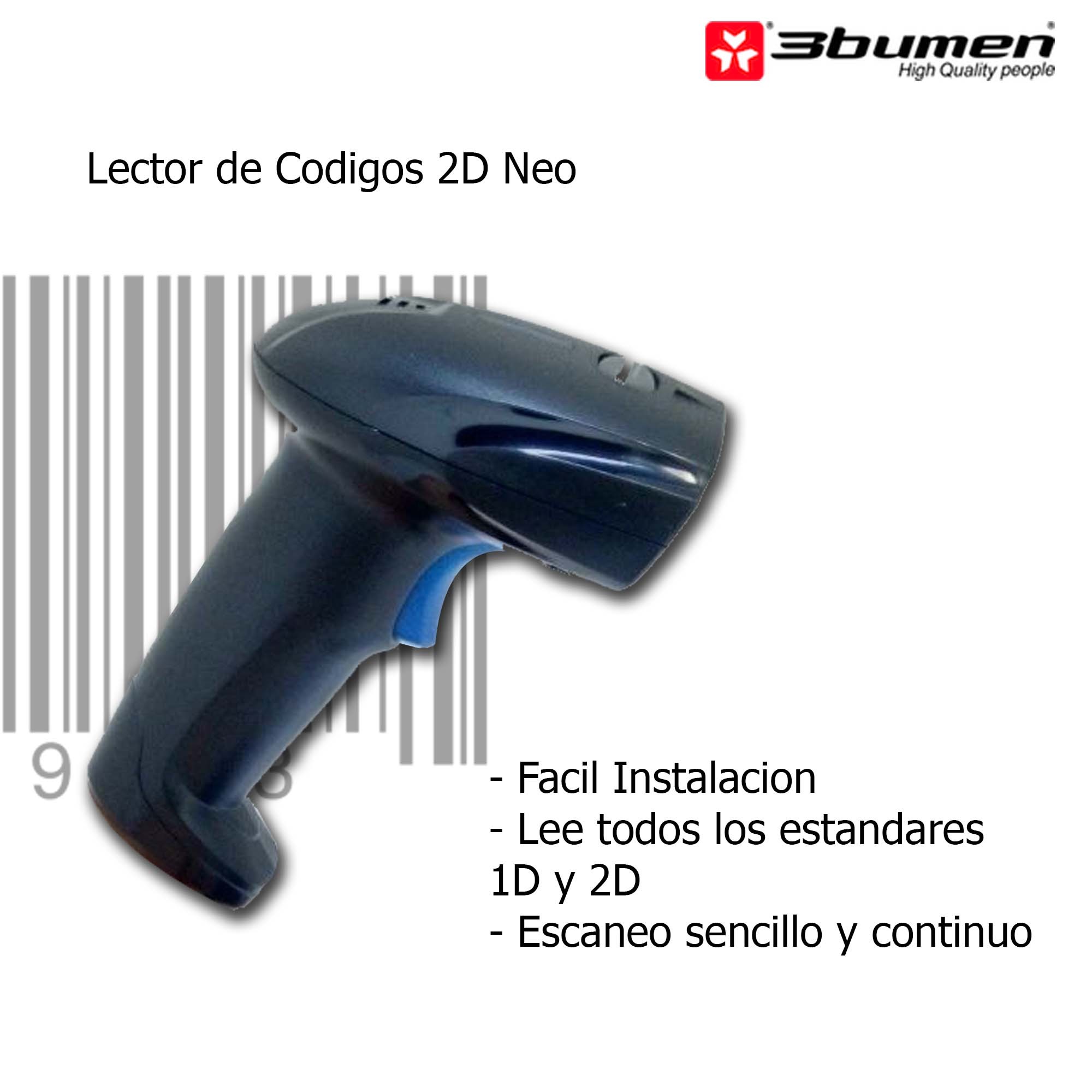 ESCANER CODIGOS QR MODEL:2D NEO, 3BUMEN en Colombia desde $203.490