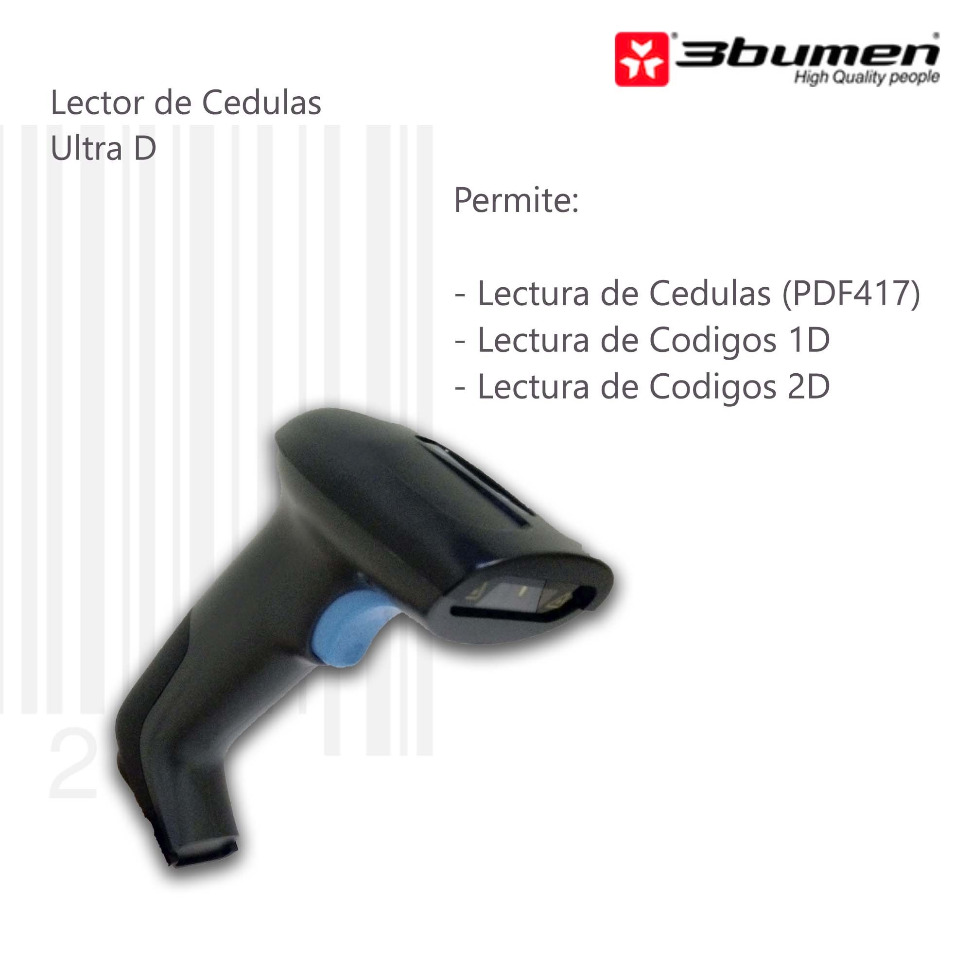 ESCANER DE CEDULAS MODEL: ULTRA D, 3BUMEN en Colombia desde $620.500