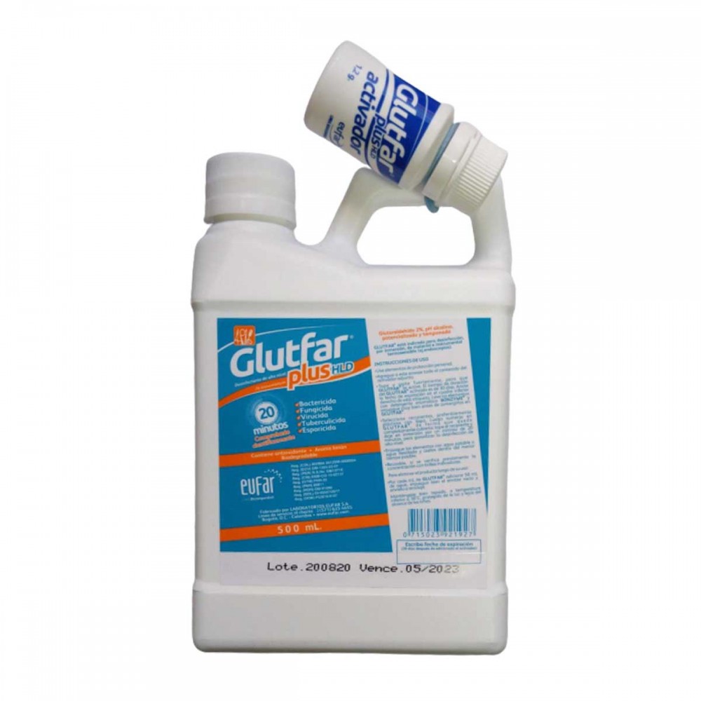 GLUTFAR PLUS HLD GLUTARALDEHIDO 2% POTENCIALIZADO EUFAR, EUFAR en ...