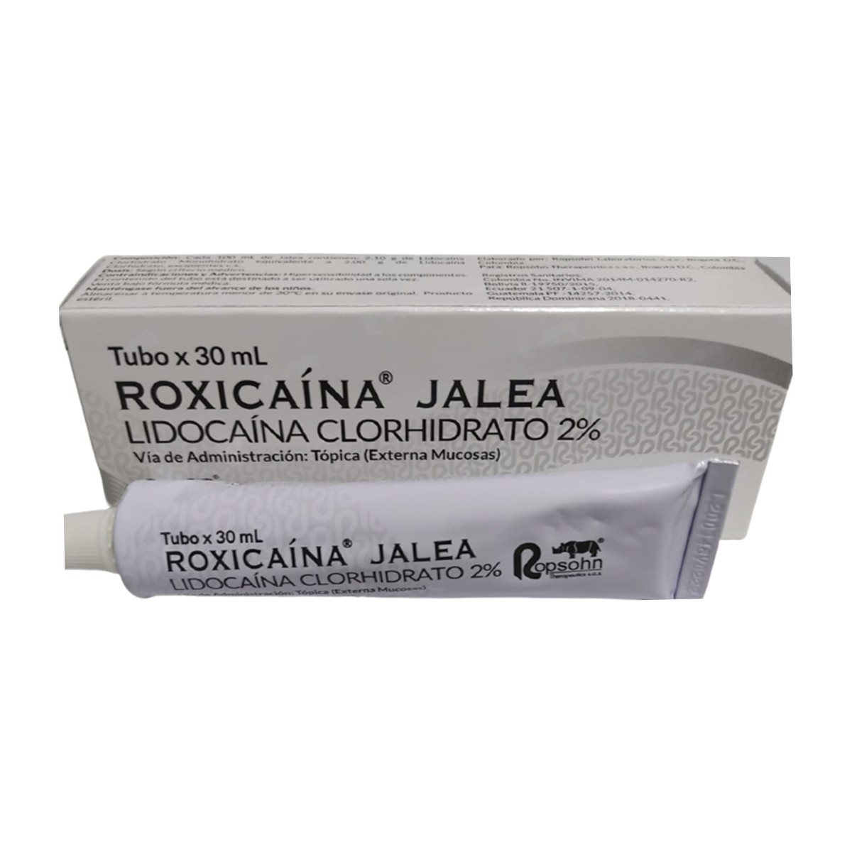 ROXICAINA JALEA AL 2% TUBO X 30 ML ROPSOHN, ROPSOHN en Colombia desde $0