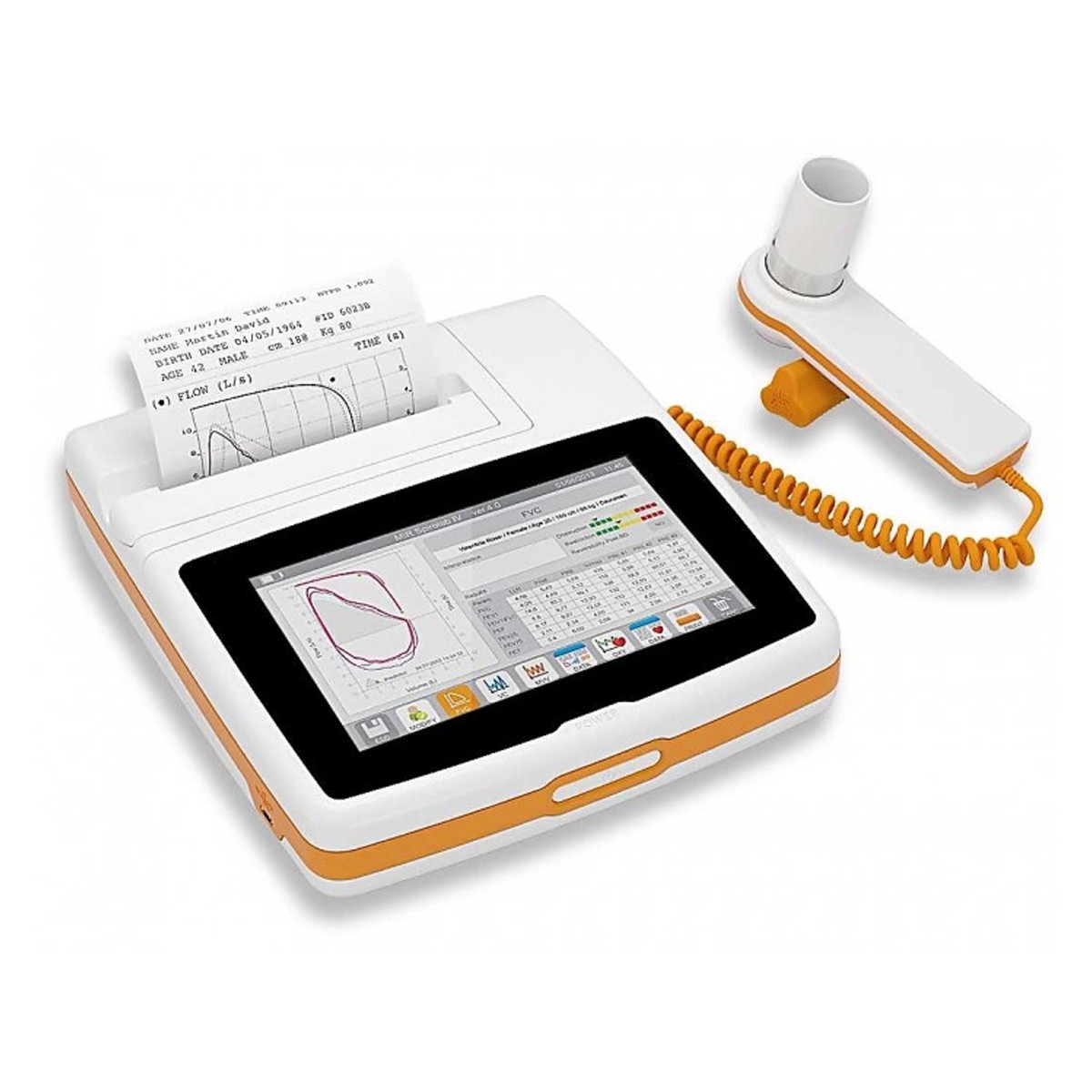ESPIROMETRO DE DIAGNOSTICO MODELO SPIROLAB CON PANTALLA A COLOR TOUCH ...