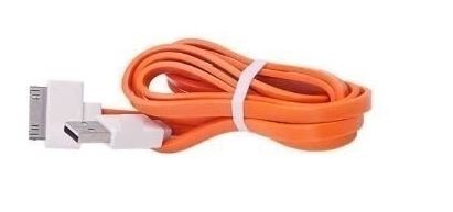 CABLE FLAT IPHONE 4/4S (20 CMS) (ORANGE) (PAQUETE X 10 UND), Sin Marca ...