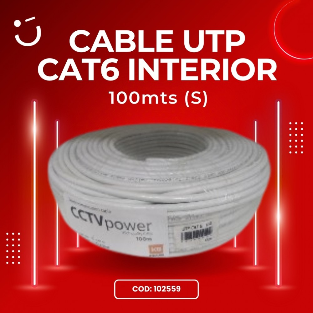 CABLE UTP INTERIOR CAT6 100m (S), Miokee en Colombia desde $0