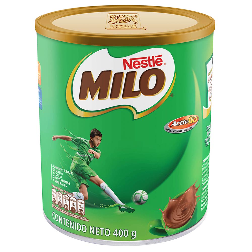 Milo en Lata x 400 g., Bebida achocolatada en polvo en ...