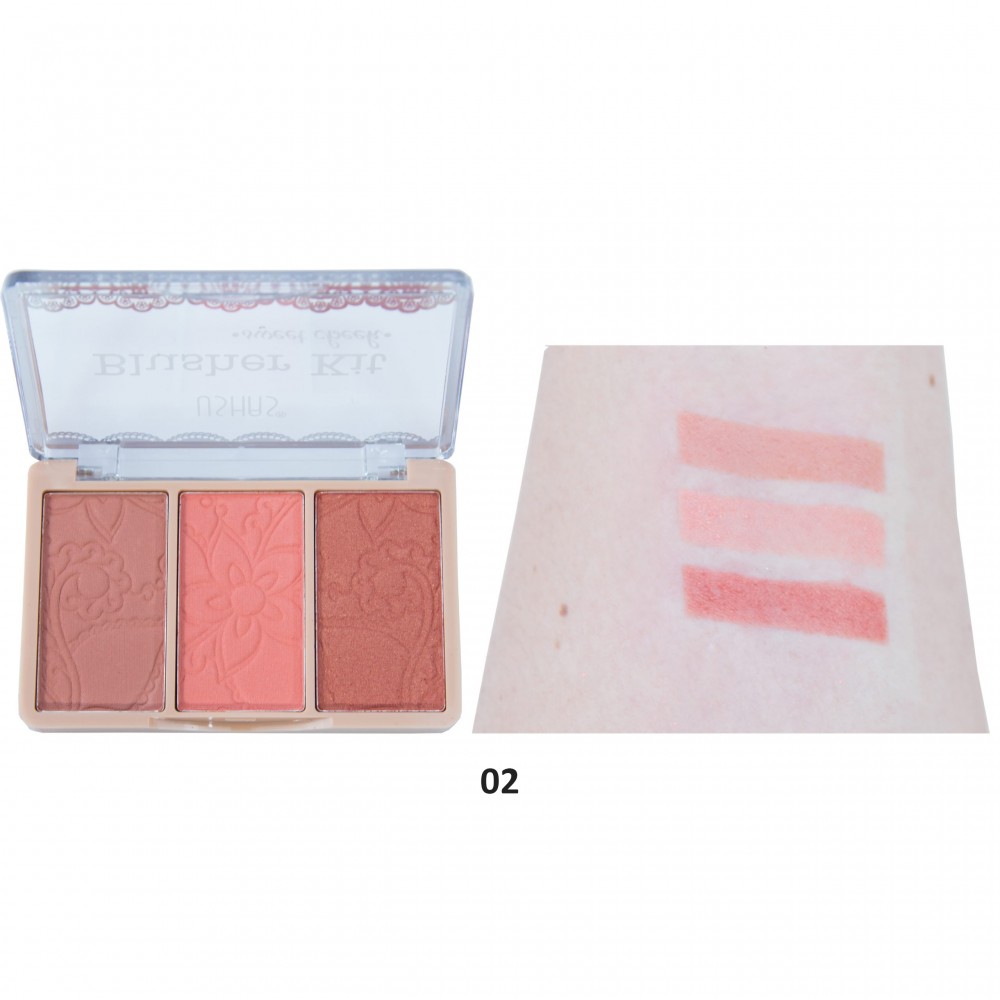 RUBOR 3 TONOS SWEET CHEEK USHAS, en Colombia desde $7.000