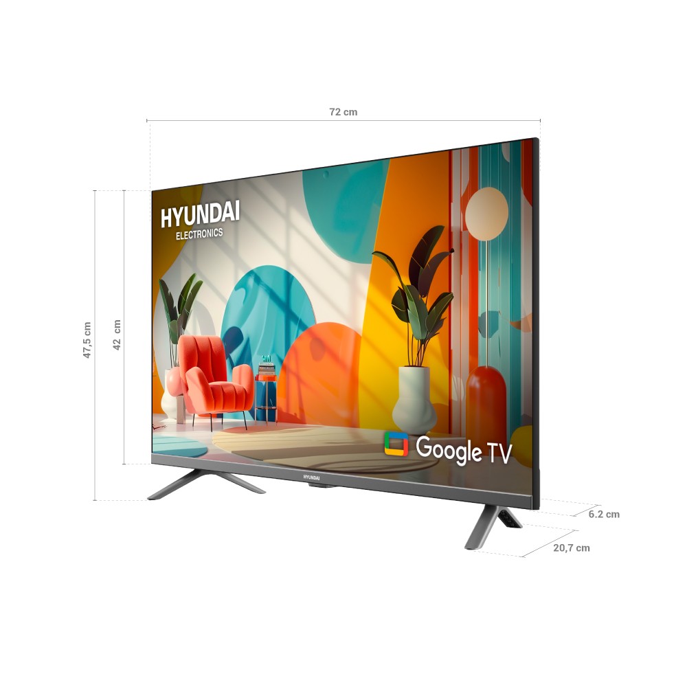 Televisor Smart 32'' HD Hyundai - Google TV, Google TV desde $679.900