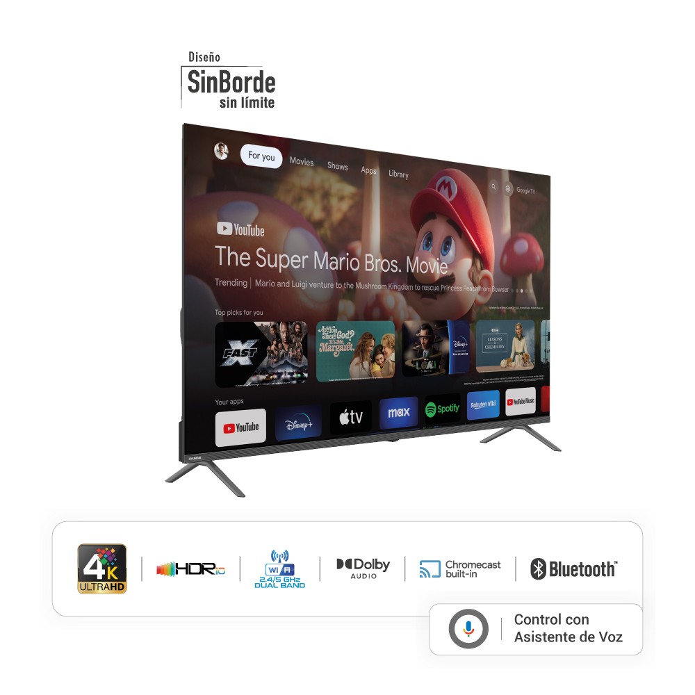 Televisor HYUNDAI 55" 4K UHD Mini QLED Smart tv Google, Google TV desde ...